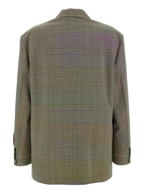 Marni Prince Of Wales-check Blazer - Neutrals