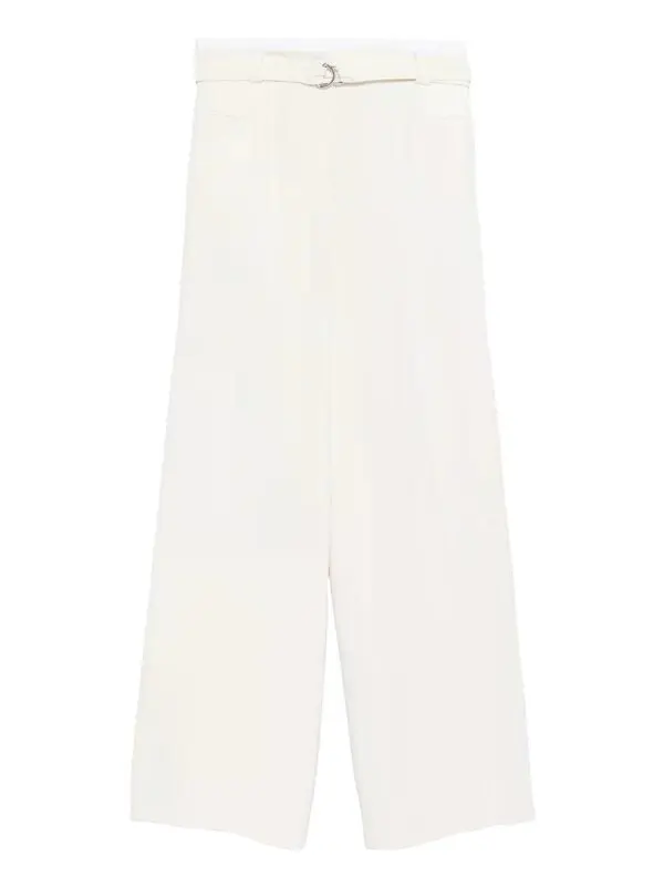 Liviana Conti Belted Straight-leg Trousers - Neutrals