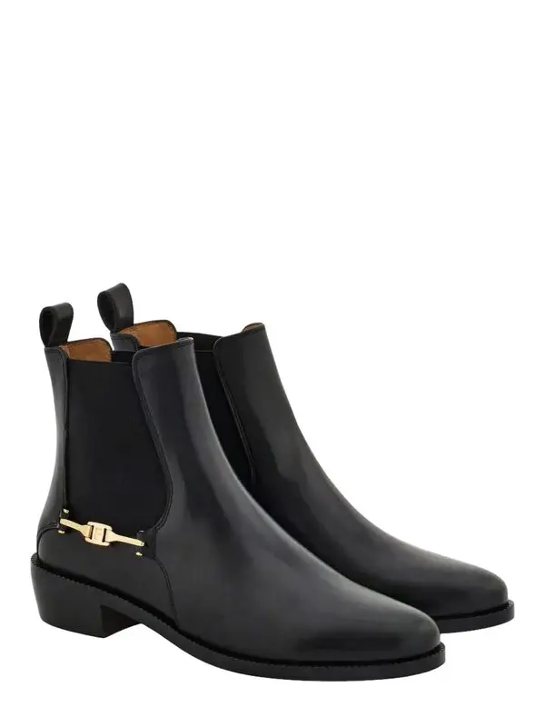 FERRAGAMO Embellished Chelsea Boots - Black