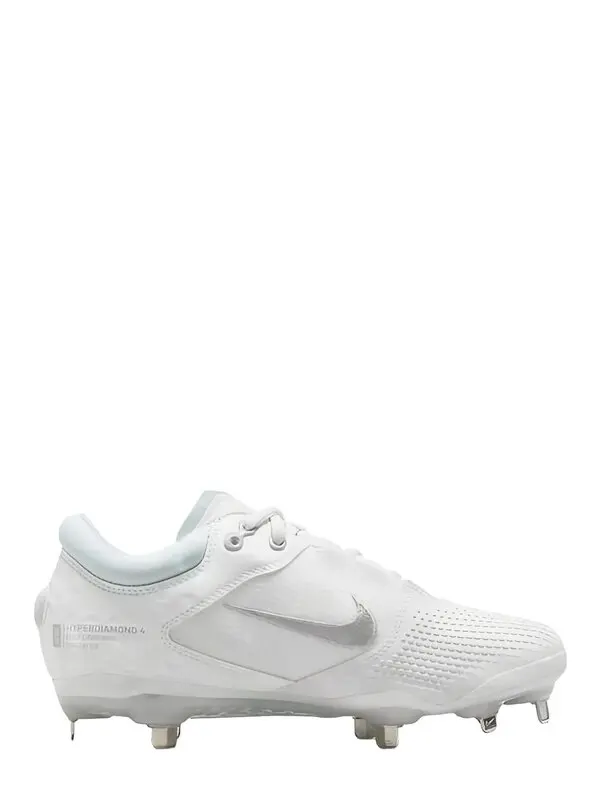 Nike Hyperdiamond 4 Elite Pure Platinum Cleats - White