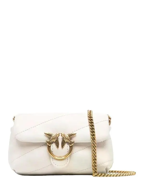 Pinko Mini Love Quilted Bag - Neutrals