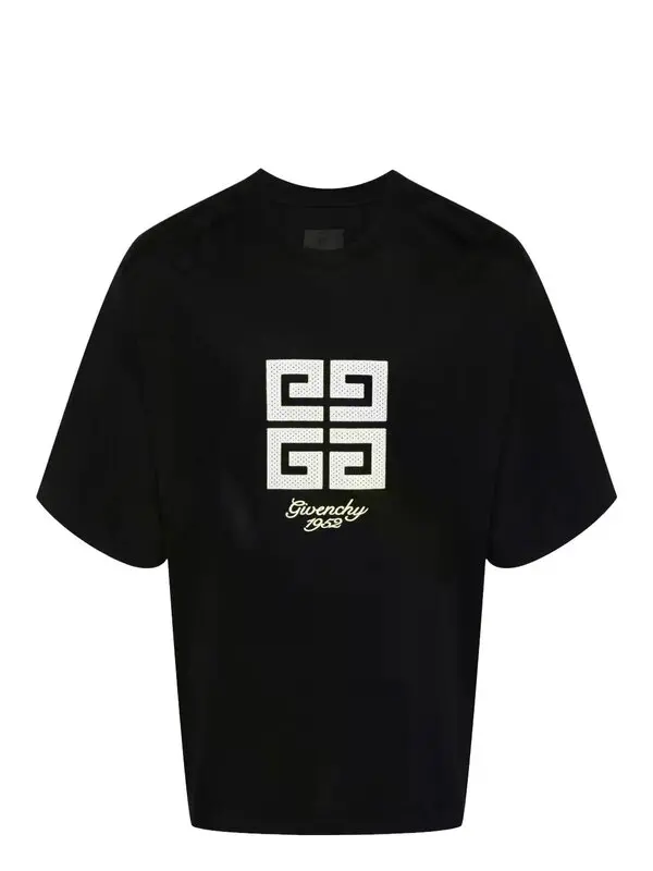 Givenchy 4g-motif Cotton T-shirt - Black