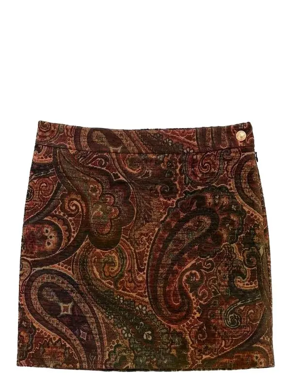 Chloé Paisley Print Mini Skirt - Red