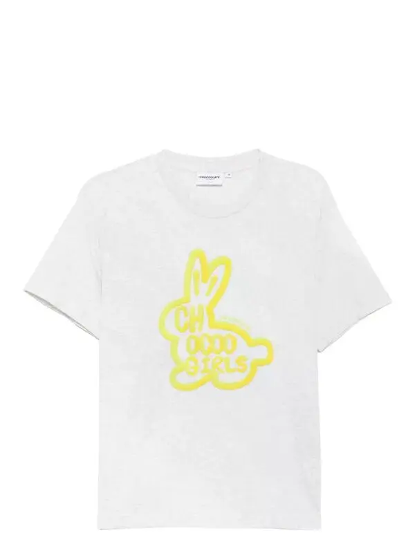 CHOCOOLATE Graphic Print T-shirt - Grey
