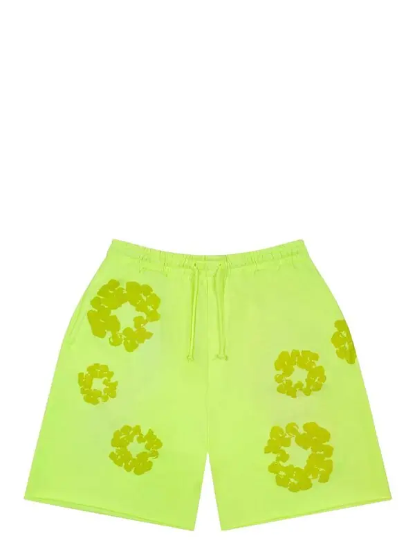 DENIM TEARS Cotton Wreath Shorts - Green
