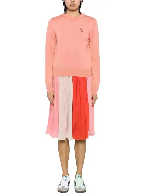 Maison Kitsuné Bold Fox Head Patch Jumper - Red