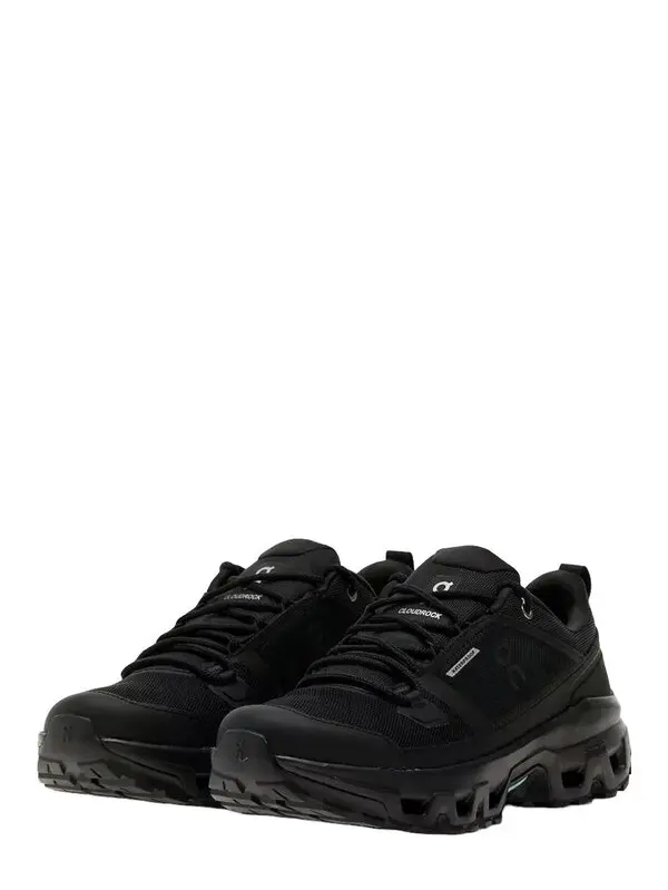 On Cloudrock Low Wp Sneakers - Black