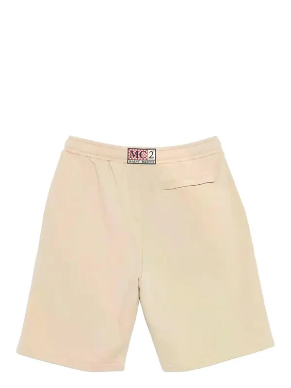 MC2 SAINT BARTH Cotton Track Shorts - Neutrals