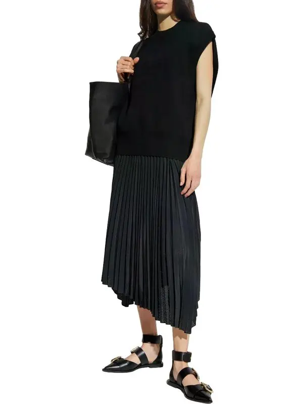 ALLSAINTS Pleated Midi Dress - Black