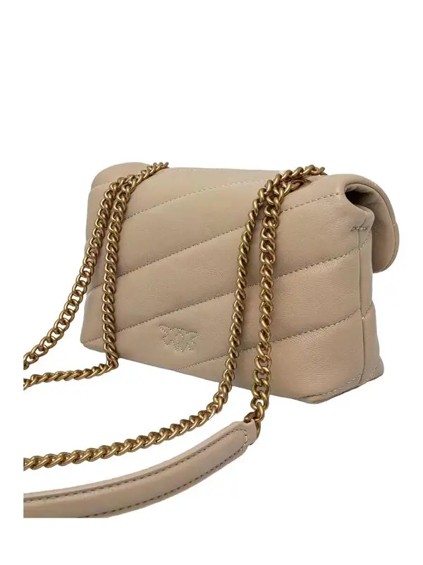 Pinko Love Puff Crossbody Bag - Neutrals