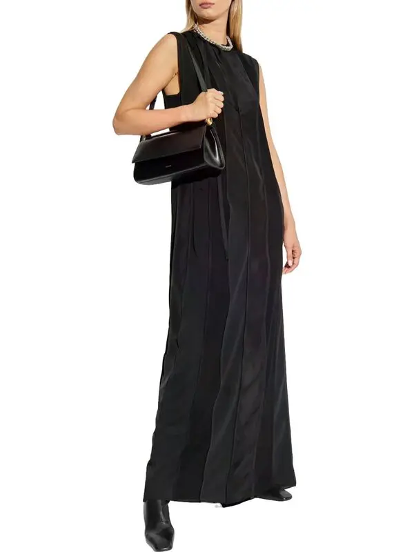 JIL SANDER Sleeveless Maxi Dress With Panelled Detail - Black
