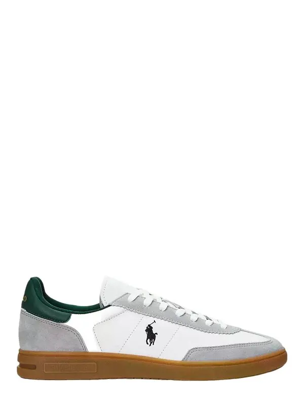 Polo Ralph Lauren Suede & Leather Sneakers - Grey