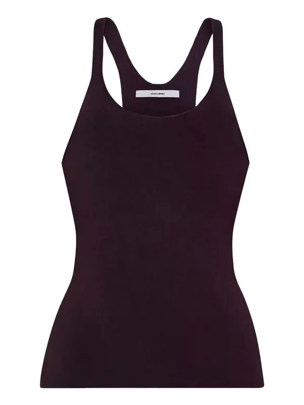 Adam Lippes Scoop Neck Tank Top - Brown
