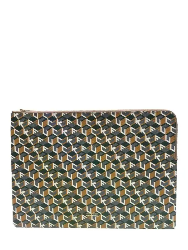 Undercover Patterned Clutch - Grey