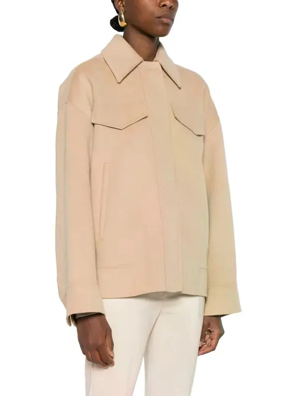 Sportmax Virgin Wool Jacket - Neutrals