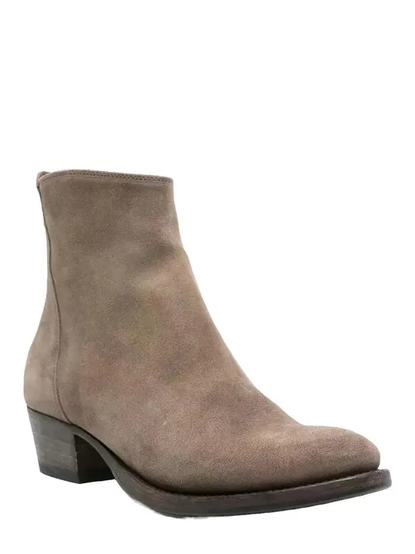 PANTANETTI 50mm Suede Boots - Grey