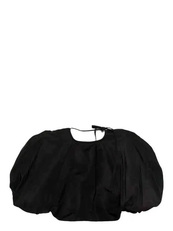 Dice Kayek Bow-detail Cape - Black