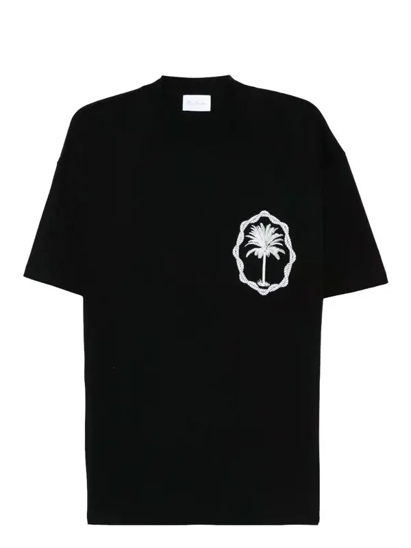 BLUE SKY INN Palm Logo T-shirt - Black