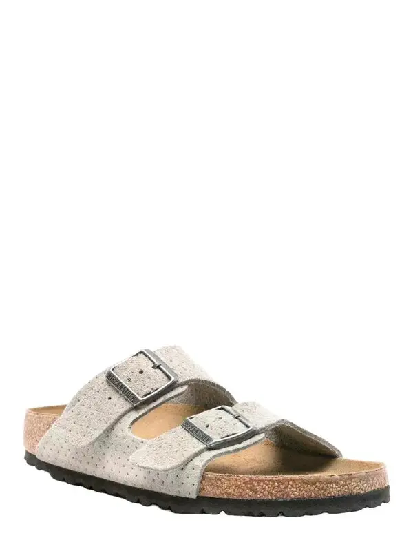 BIRKENSTOCK Arizona Suede Slides - Grey