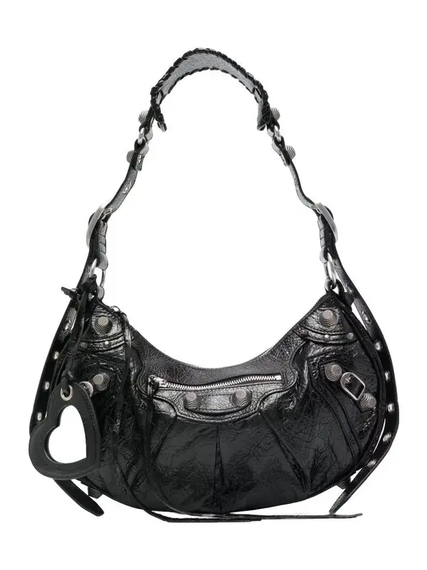 Balenciaga Le Cagole Leather Shoulder Bag - Black