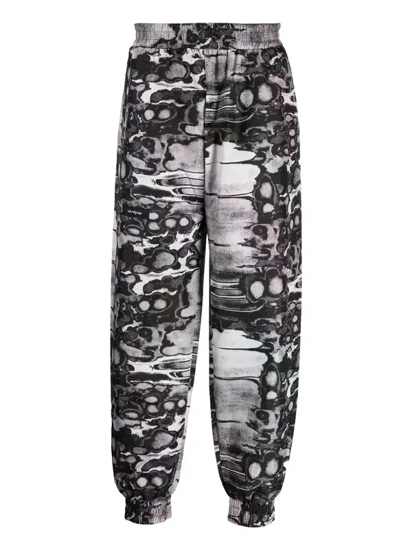 ISO.POETISM Khumbu Abstract-print Track Pants - Black