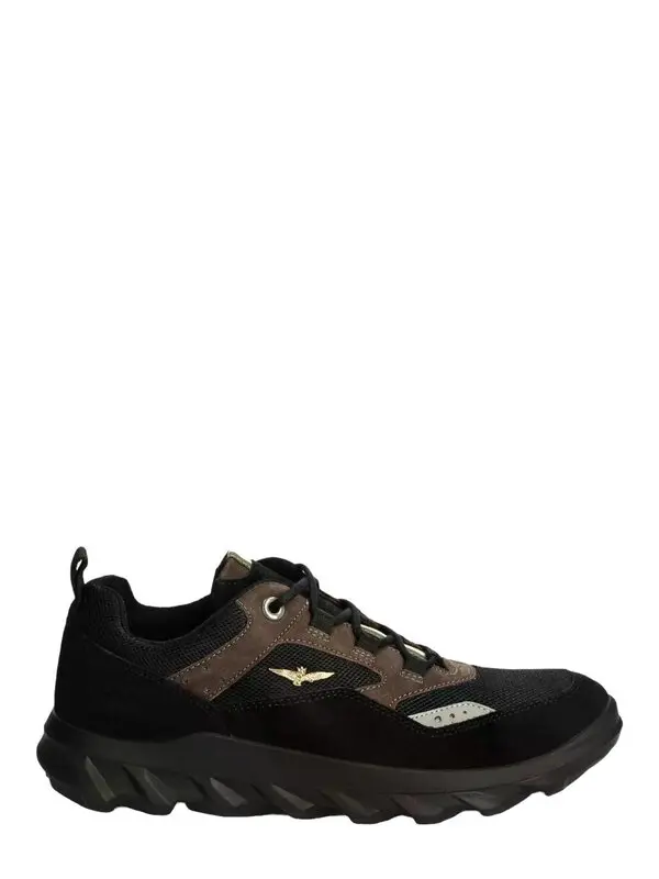 AERONAUTICA MILITARE Mesh-panelled Hiking Sneakers - Black