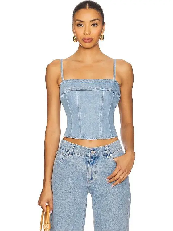 L'Agence Arlin Tank Top - Blue