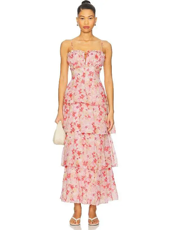 Astr The Label Vonnessa Dress - Blush