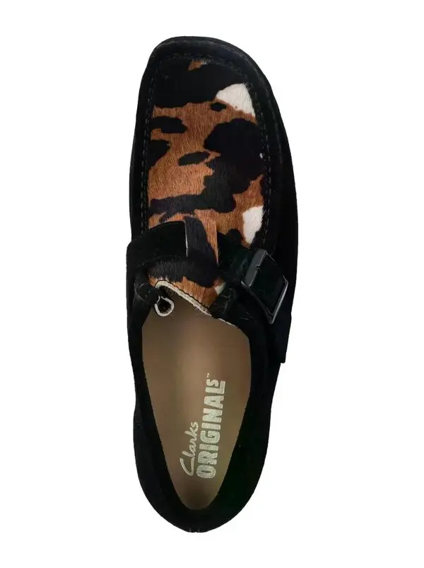 Clarks Leopard-print Loafers - Black