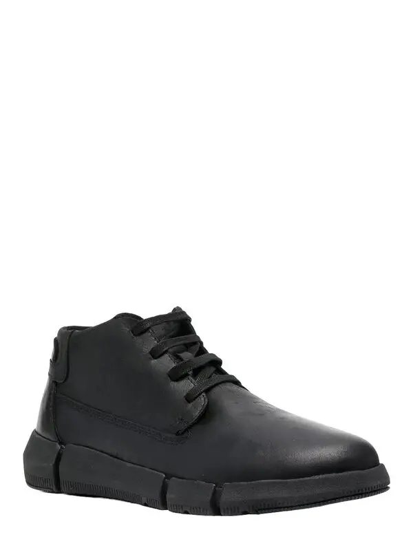 Geox Adacter Leather Desert Boots - Black