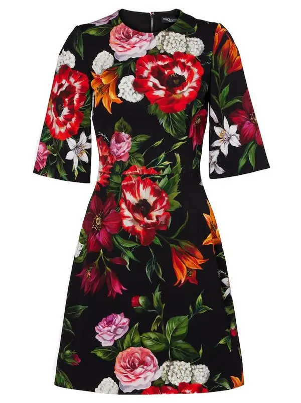 Dolce & Gabbana Floral Minidress - Multicoloured