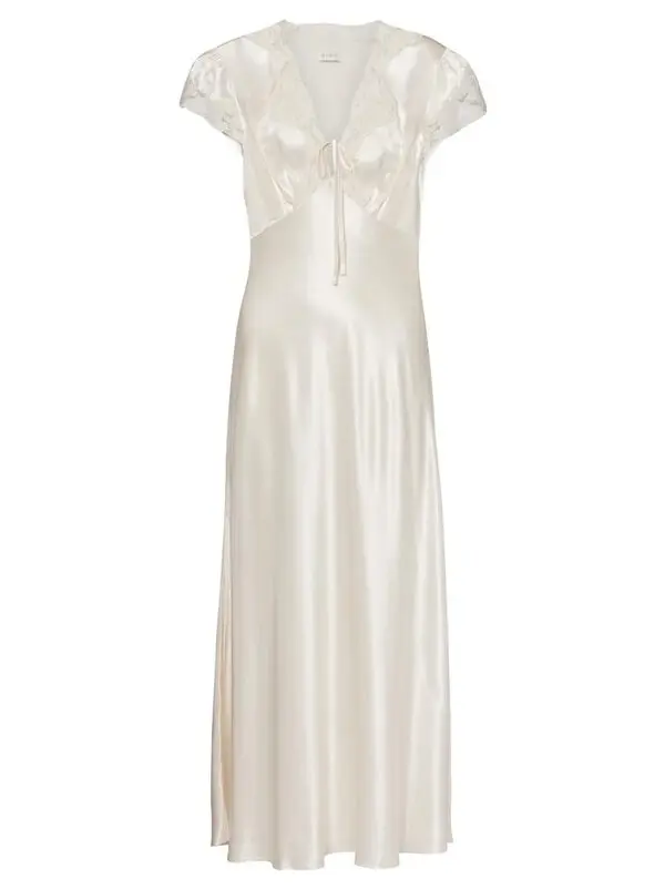 Rixo Bridal Amari Satin Gown - White
