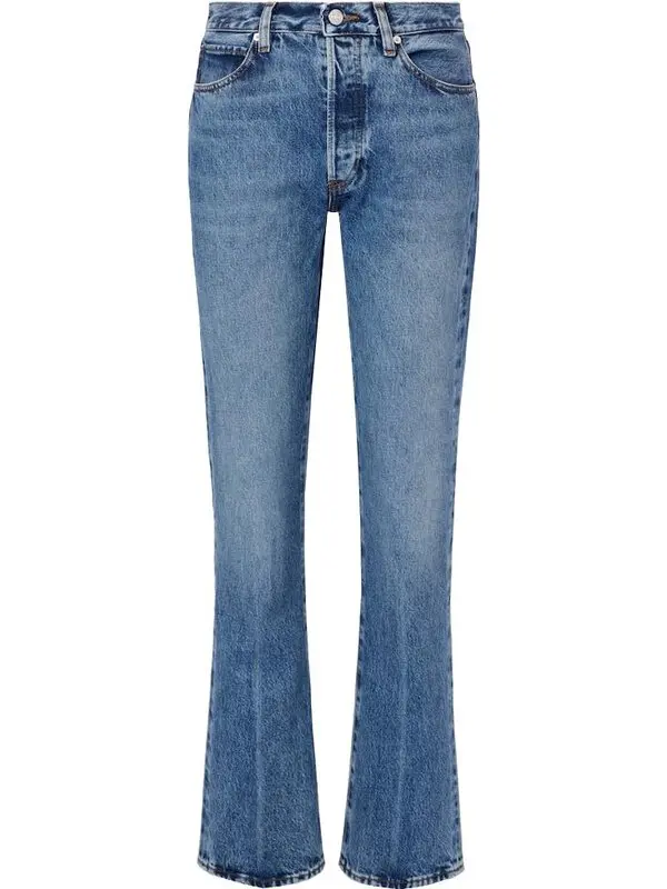 FRAME The Vertical Straight Jeans In Knock Out - Blue
