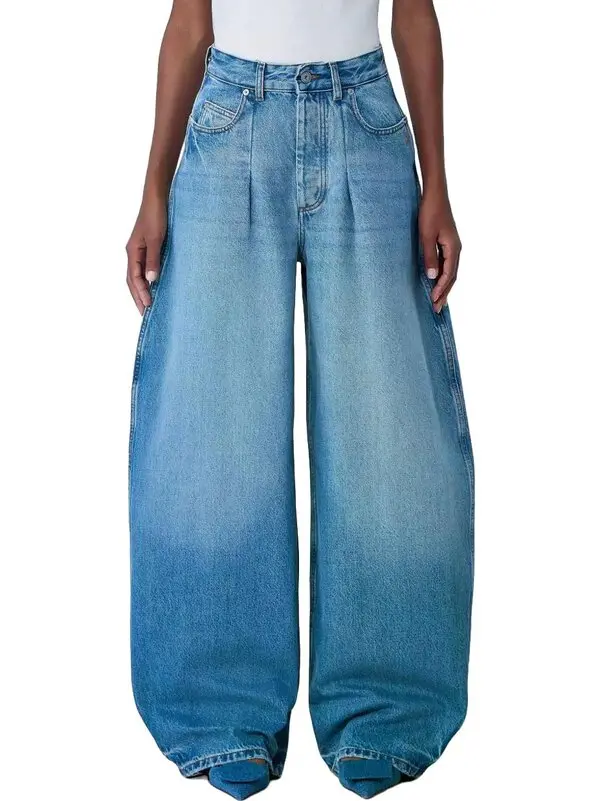 Jacquemus High-waisted Wide-leg Jeans - Blue