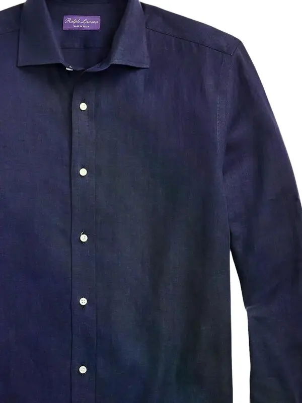 Ralph Lauren Purple Label Long-sleeve Button-up Shirt - Blue