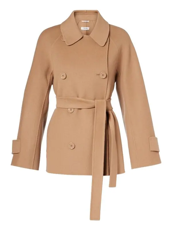 Max Mara Louis Virgin Wool Peacoat - Brown