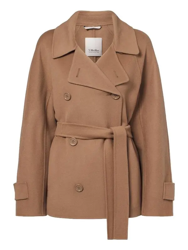 Max Mara Virgin Wool Peacoat - Brown