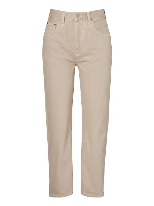 Citizens Of Humanity Dahlia Mid-rise Straight Jeans - Beige