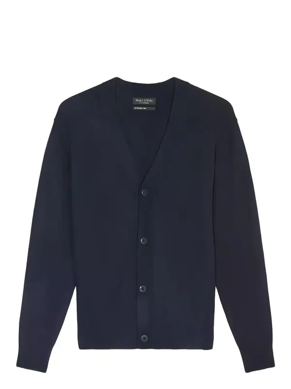 Marc O'polo Button-up V-neck Cardigan - Blue