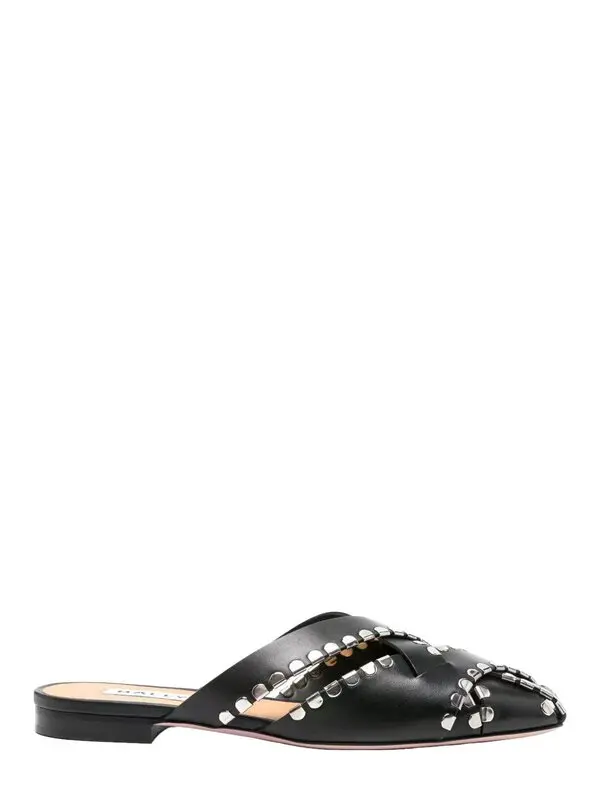 Bally Embellished Mules - Black