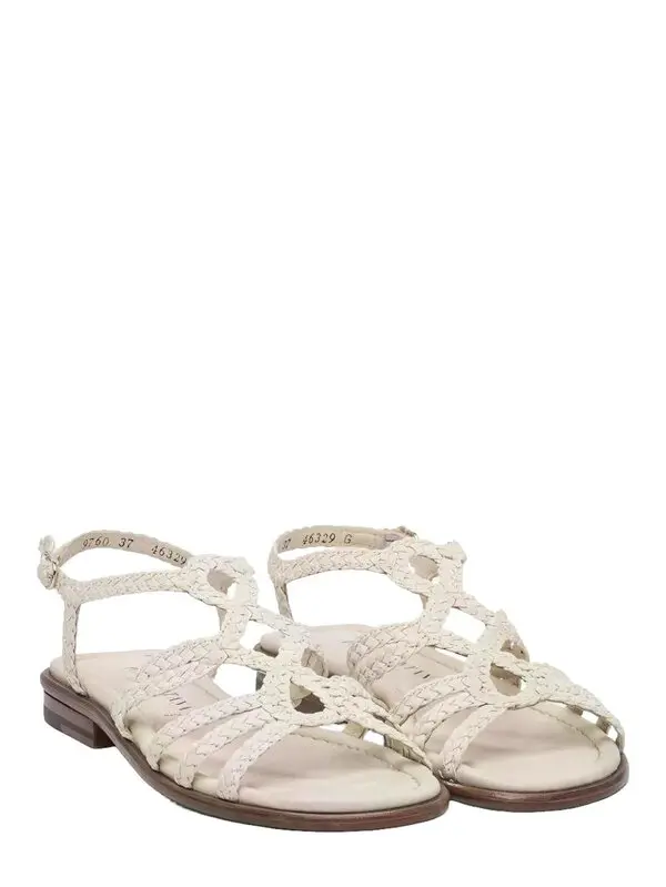 TONI PONS Tina Braided Leather Sandals - Neutrals