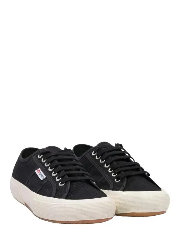 Superga Lace-up Canvas Sneakers - Black