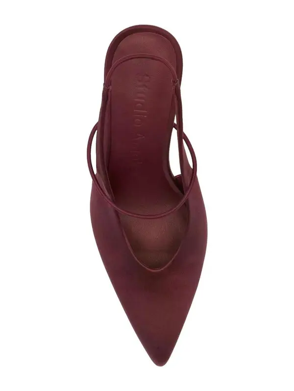 Studio Amelia 90mm Mignon Slingback Pumps - Red