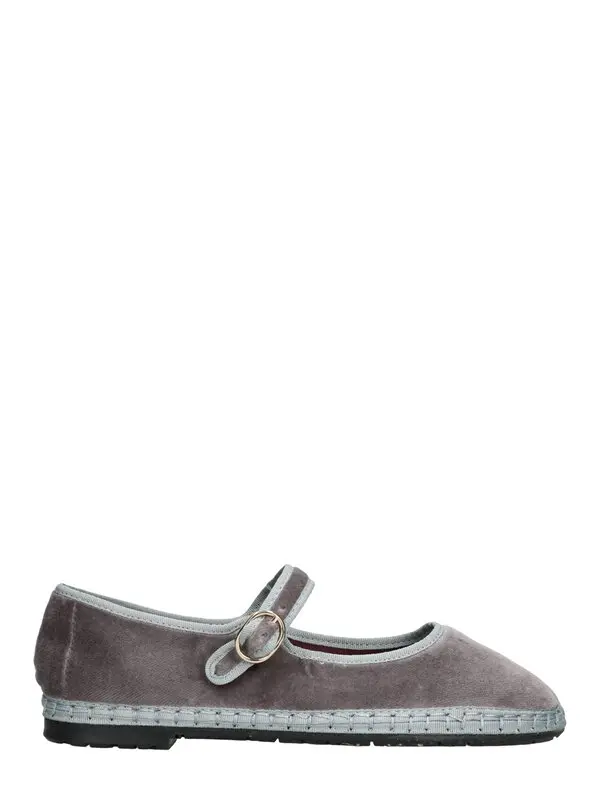 FLABELUS Velvet Sampson Mary Janes - Slate