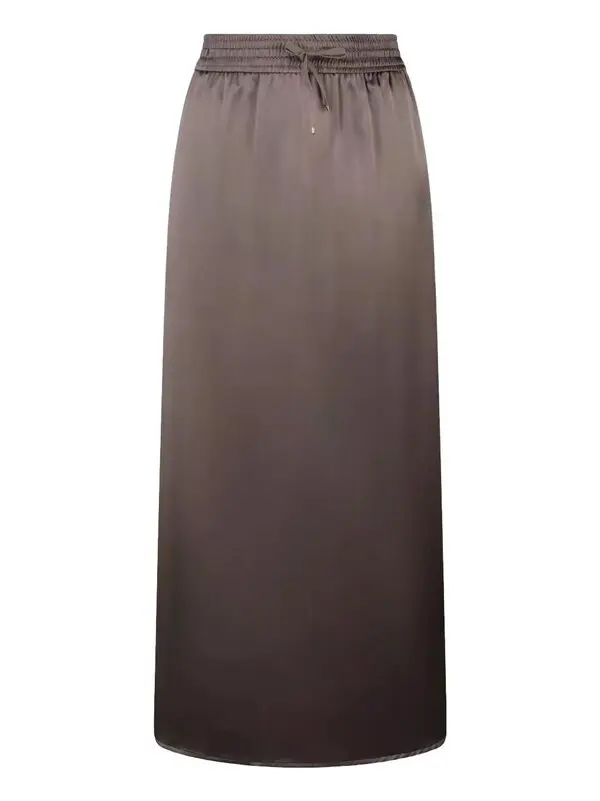 Herno Drawstring A-line Skirt - Brown