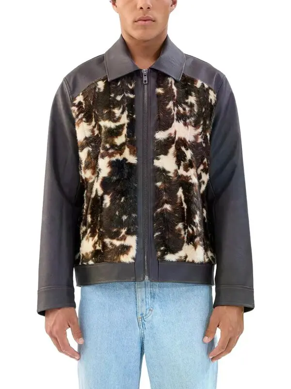 UNREAL FUR Paneled Jacket - Grey