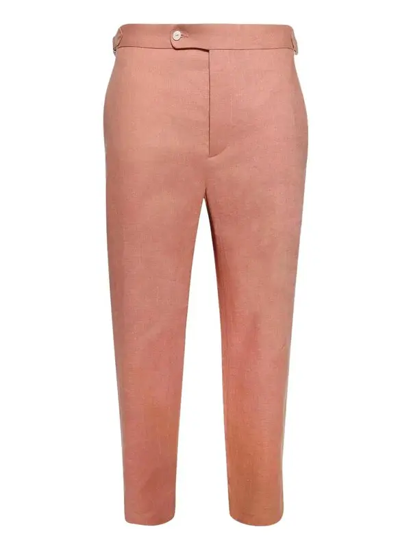 BODE Linen Tailored Trousers - Pink