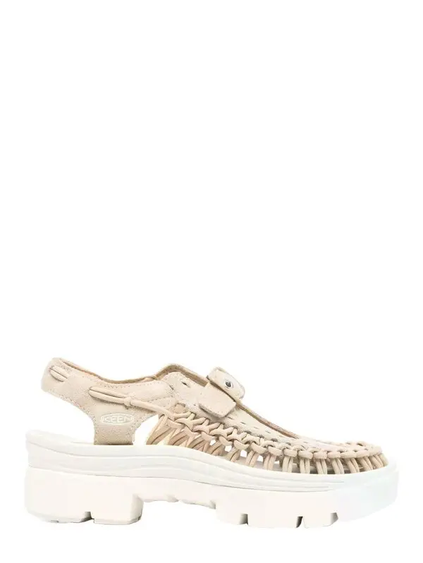 Keen Uneek Woven Platform Sandals - Neutrals