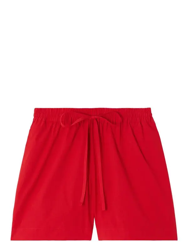 Matteau Organic Cotton-poplin Shorts - Red