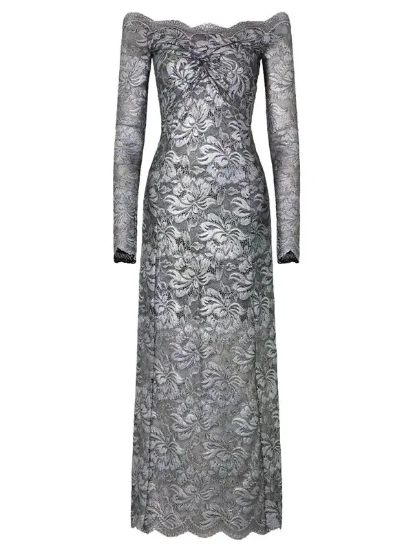Rabanne Laced Maxi Dress - Silver